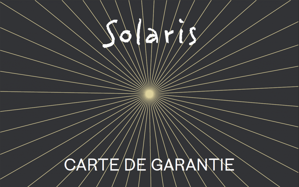 Tout savoir sur la Carte de Garantie - Solaris